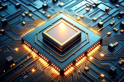 Premium Photo 3d Circuit Board Background Computer Chip