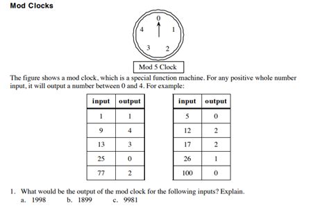 answered the figure shows a mod clock which is… bartleby
