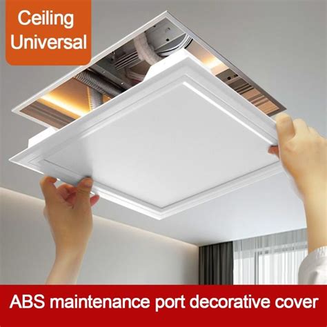 Alluck White Access Panel Door Removable Plastic Opening Flap Cover