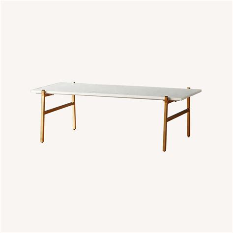 Cb2 Large Marble Coffee Table Aptdeco