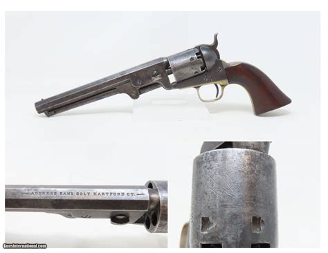 Antique Colt Model 1851 Navy 36 Naval Battle Of Campeche Cylinder