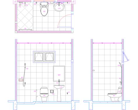 Bathroom Layout Cadblocks Hub For Industrial Design