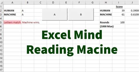 Excel Mind Reading Machine