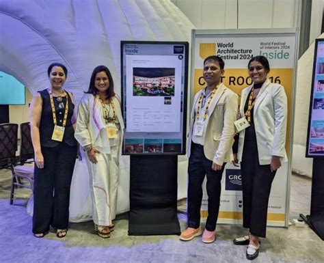 gayathri and namith architects on linkedin day 2 at waf 24 singapore🗺️ bringing our project to
