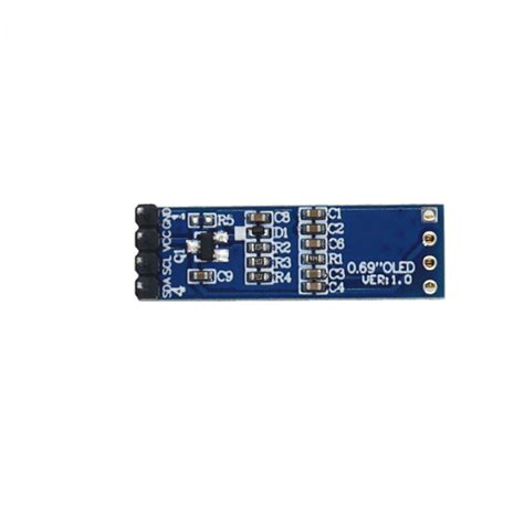 0 69 Inch Pmoled Display Module With Pcba 96x16 Resolution 4 Pins Iic Interface
