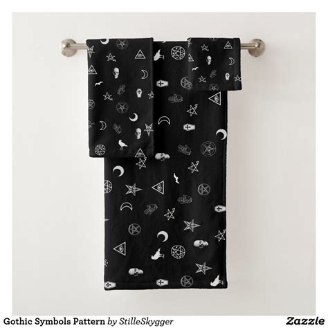 Gothic Bath Towels Zazzle Patterned Bath Towels Bath Towels