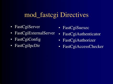 PPT FastCGI PowerPoint Presentation Free Download ID 507262