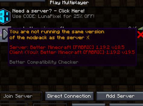 Nitrado Server Version Issue LunaPixelStudios Better MC GitHub