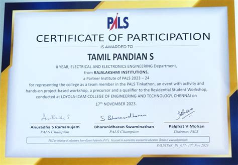 Tamil Pandian S On Linkedin Delighted To Announce My Recent Privilege