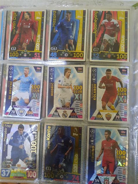 Rare Match Attax 100 Rating Cards Sports Equipment Other Sports