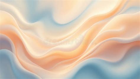 Abstract Pastel Wave Background Serenity In Fluid Colors Stock Illustration Illustration Of