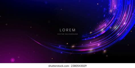 추상기술 미래의 원들은 짙은 파란색 배경에 스톡 벡터로열티 프리 2394913611 Shutterstock