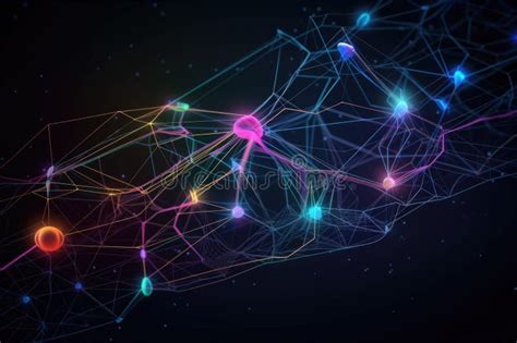 Illustration Of Neural Network With Visible Layers And Connections Learning Abstract Concept