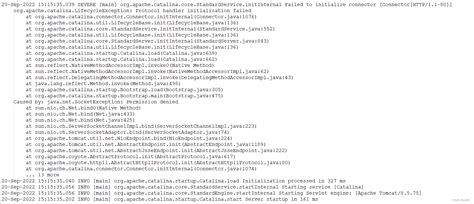 启动tomcat报：failed to initialize connector [connector[ 1 1 80] csdn博客