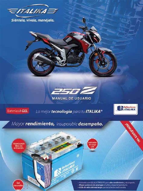 Manual De Usuario Italika 250z Pdf Embrague Gasolina