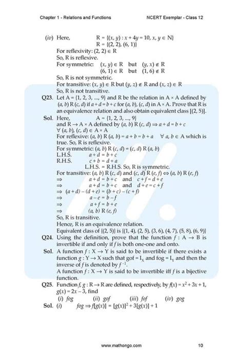 Ncert Exemplar For Class 12 Maths Chapter 1 Mathongo