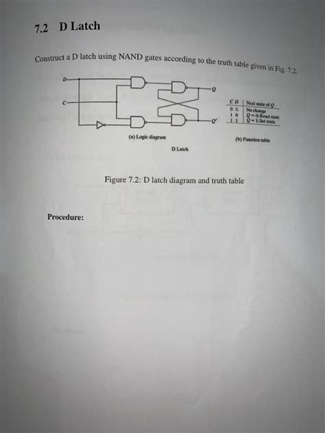 Solved 7 1 SR Latch Construct A SR Latch Using NAND Gates Chegg Com