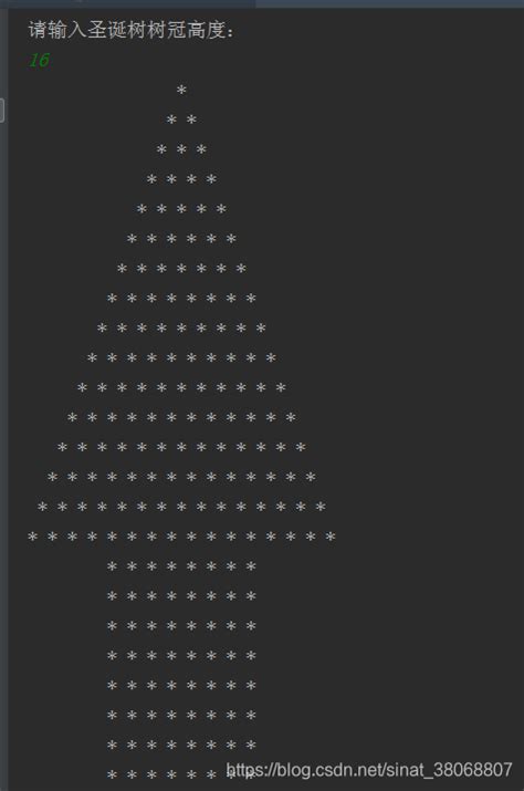 Python实现圣诞树包括星星打印实心三角形编写打印星号三角形函数打印圣诞树图形 Csdn博客