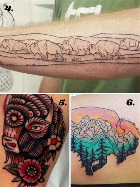 Beautiful Bison Tattoo Ideas That Arent Basic Tattoo Glee