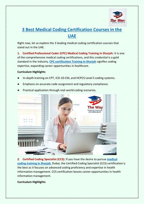 Ppt 3 Best Medical Coding Certification Courses In The Uae Powerpoint Presentation Id 12834834