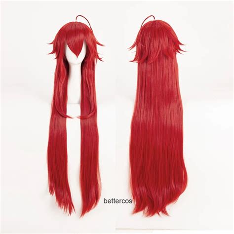 High School Dxd Wigs Rias Gremory Wig 100cm Long Red Heat Resistant