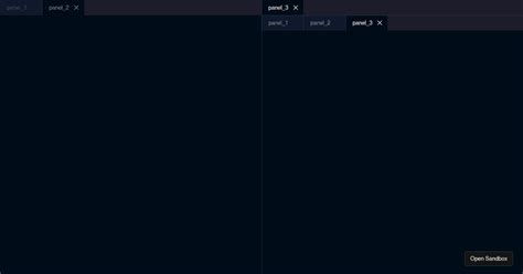 Nested Dockview Codesandbox