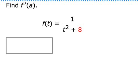 solved find f′ a f t t3−9tfind f′ a f t t2 81