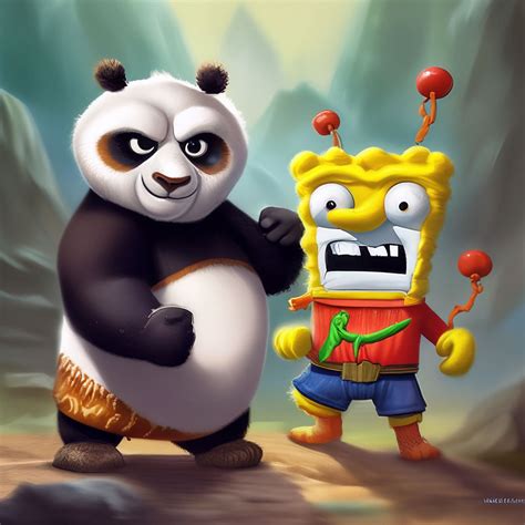 Spongebob Kung Fu Panda