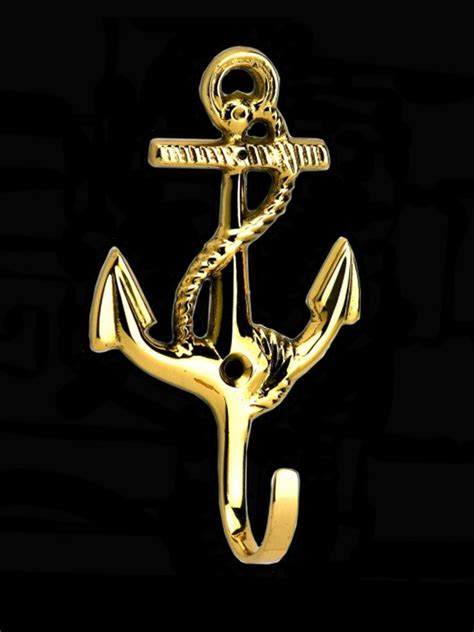 Brass Hook With Anchor