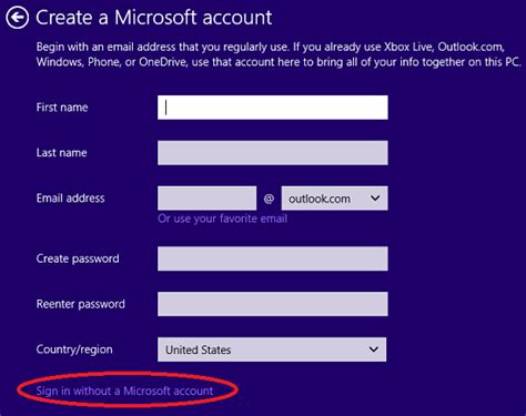 How To Install Windows 10 Windows 8 1 With Local Account Bypass Microsoft Account Sign In