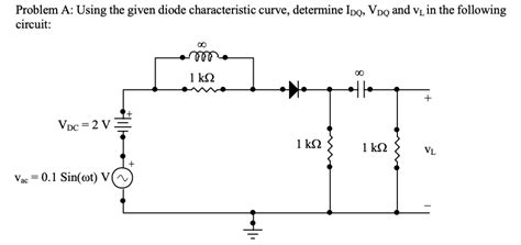 Solved Problem A Using The Given Diode Characteristic