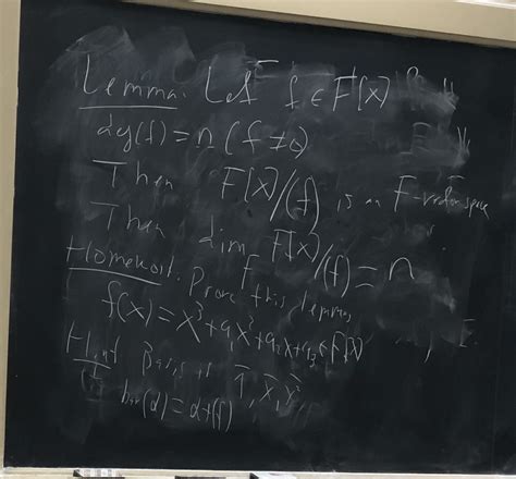 Prove That Let F In F X And Degree F N Chegg Com