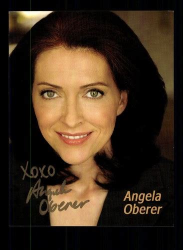 Angela Oberer Autogrammkarte Original Signiert Schriftsteller Bc