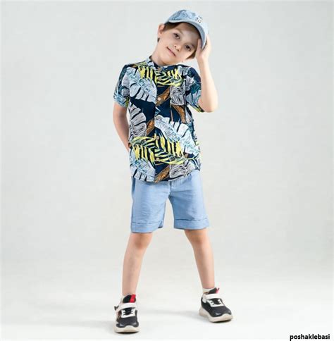 مدل پیراهن و شلوارک پسرانه