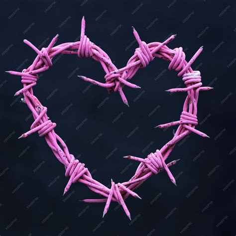 Pink Barbed Wire Heart A Brutal Tribute To The Trendy 2000s Style