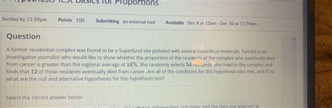 solved test básics for proportions sunday by 11 59 pm points 100