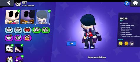 Very Creative Kit Skin Idea Edgar Rbrawlstars