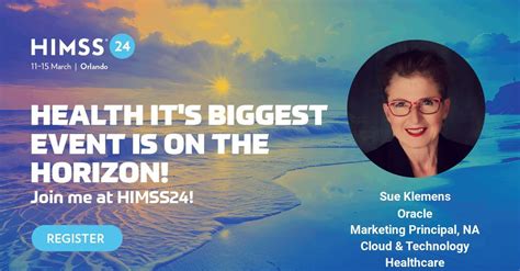 Sue Klemens On Linkedin Im Excited To Be A Part Of Himss24 In Orlando On March 11 15 To Connect…