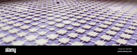 Network Blockchain Blur Background Texture Silver Square Particle And
