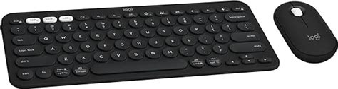 Amazon Com Logitech Pebble Combo Wireless Keyboard And Mouse Quiet And Portable