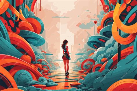 Premium Vector Lady Illustration Genetic Manipulation