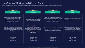 Apache Hadoop Use Cases Of Hadoop In Different Sectors Ppt Information PPT Slide