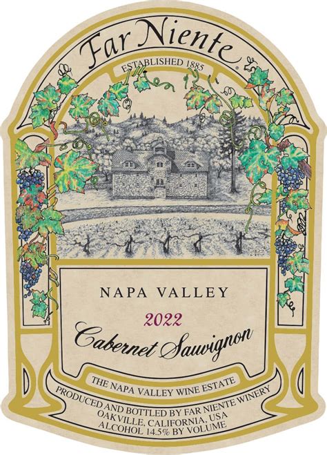 Far Niente Napa Valley Cabernet Sauvignon 2022 Vintage Wine Cellars