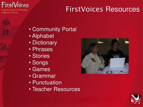 Ppt Firstvoices Powerpoint Presentation Free Download Id4799136