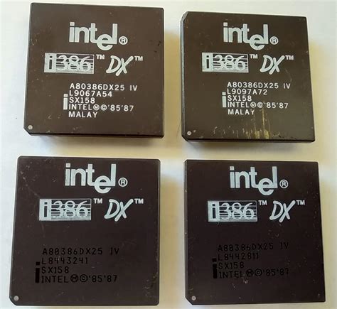 Intel I386 80386 Processor 25mhz Sx218 Electronics