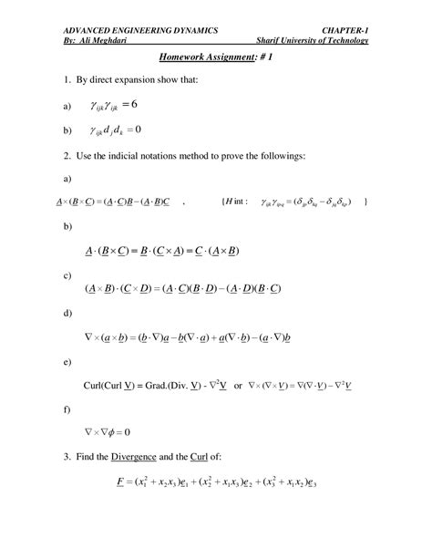 Dynamics Solution And Excersises Docsity