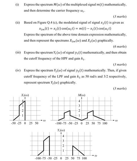 Solved Q4 A A Signal Is Expressed Mathematically As Ft