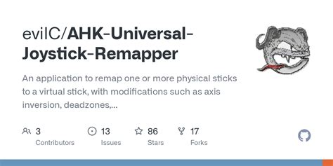 GitHub EvilC AHK Universal Joystick Remapper An Application To Remap One Or More Physical