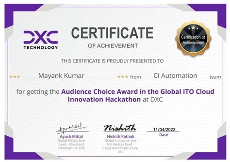 mayank kumar on linkedin global ito cloud innovation hackathon