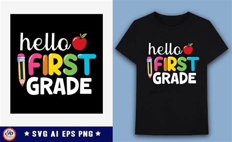 Hello First Grade Graphic By Jo Factory · Creative Fabrica